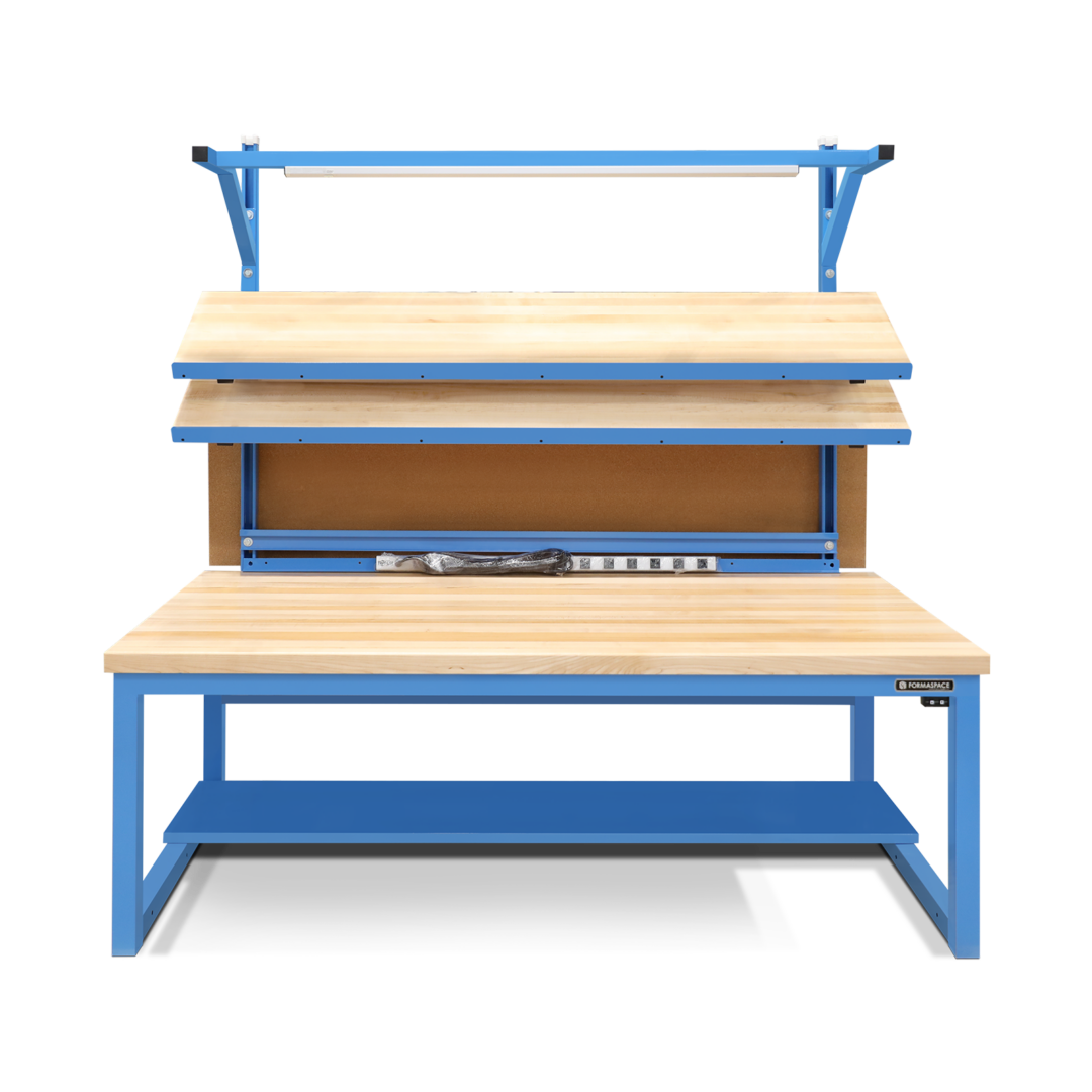 Heavy-Duty Workbench with Maple Top | Formaspace Heavy-Duty Workbench with Maple Top | Formaspace